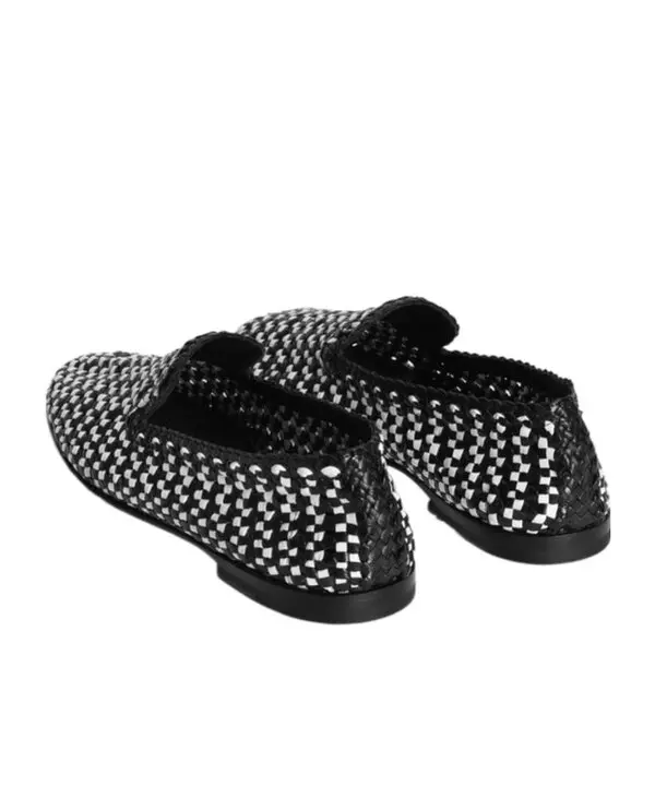 Dolce & Gabbana Woven Slip-on Loafers