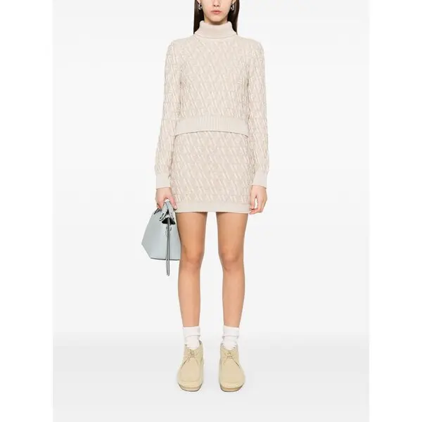 Fendi Ff Motif Turtleneck Knit Jumper