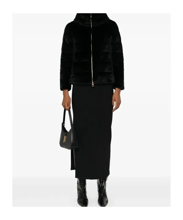 Herno Two-way Zip Down Jacket - Black