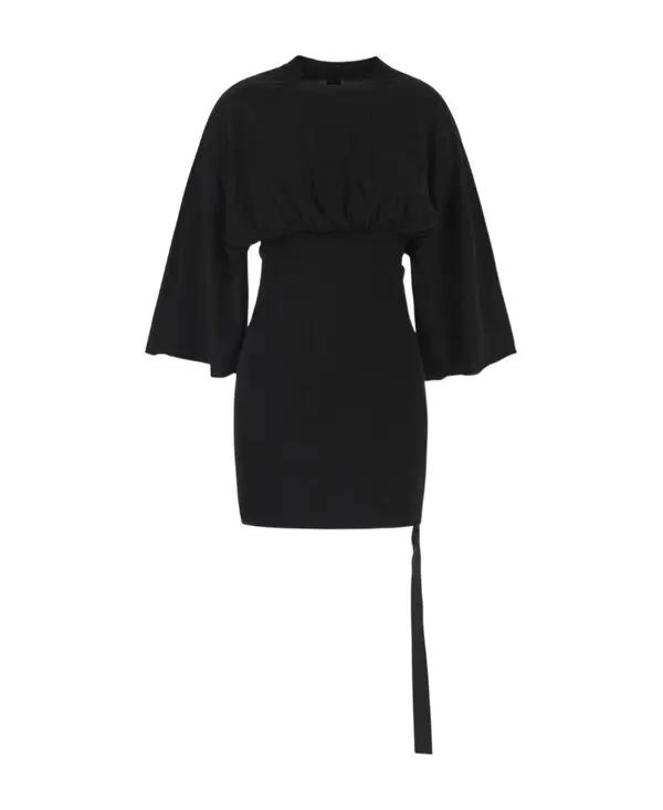 Rick Owens Bubble Sleeve Cinched Dress - Black
