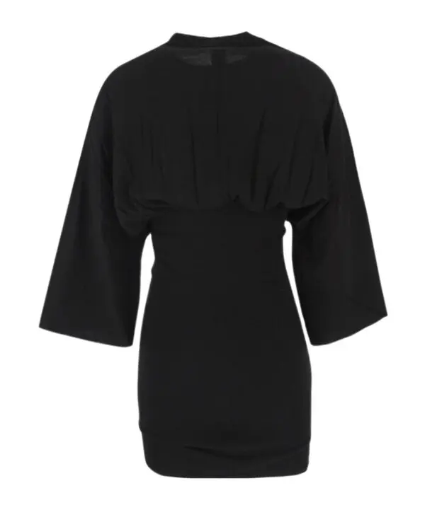 Rick Owens Bubble Sleeve Cinched Dress - Black