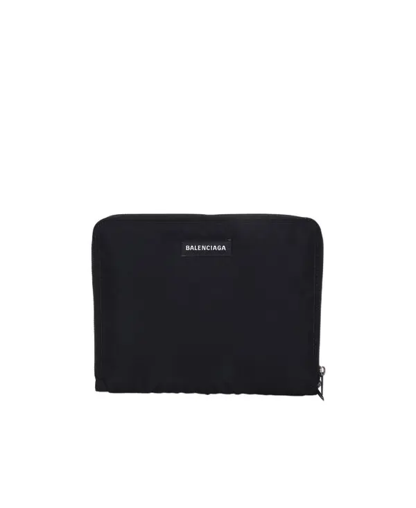 Balenciaga Logo Wallet - Black