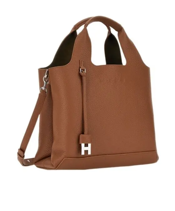 Hogan Top Handle Shoulder Bag - Brown