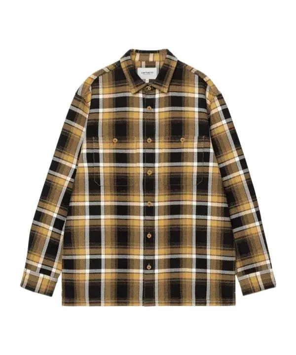 Carhartt Work In Progress Vaughn Plaid Pocket Shirt - Brown