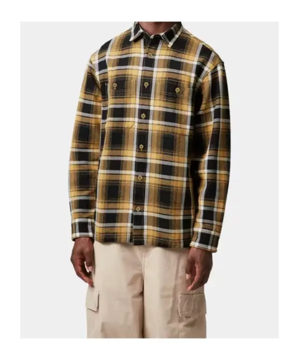 Carhartt Work In Progress Vaughn Plaid Pocket Shirt - Brown