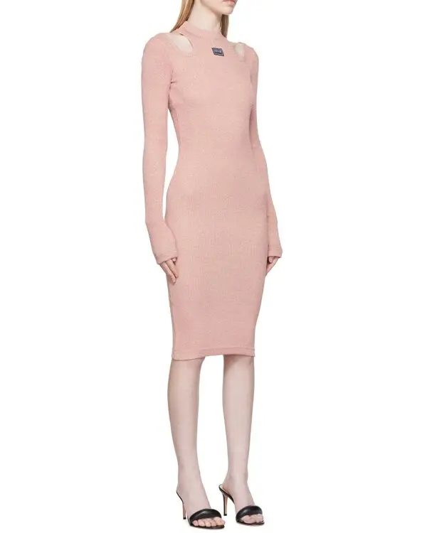 Versace Cut-out Long-sleeved Dress