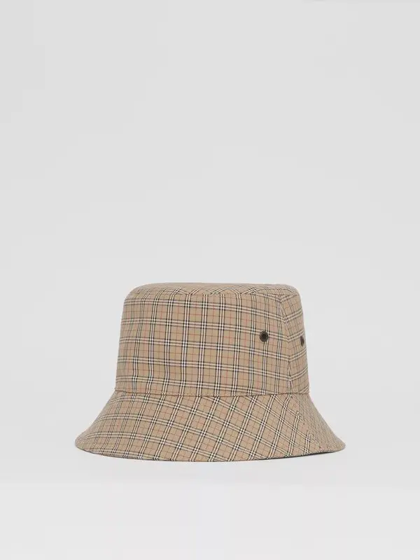 Burberry Technical Check Bucket Hat