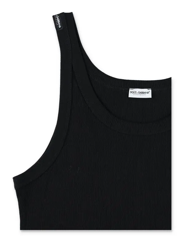 Dolce & Gabbana Ribbed Sleeveless Tank Top
