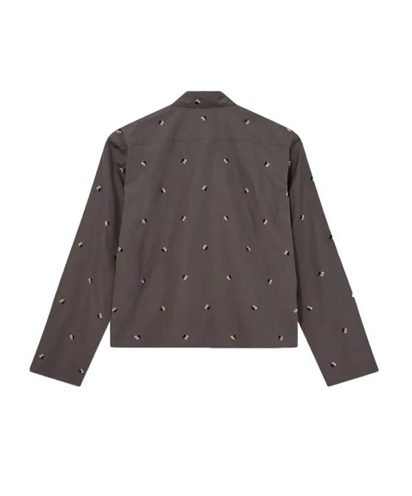 RIER Embroidered Shirt With Lapel Detail