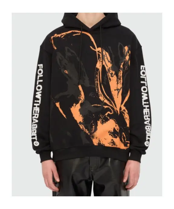 MSGM Sketched Bunnies Print Hoodie