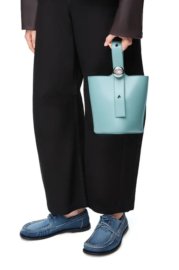 Loewe Pebble Mini Bucket Bag - Aqua