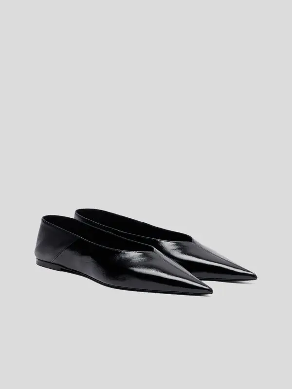 Saint Laurent Pointed Toe Slip-on Flats