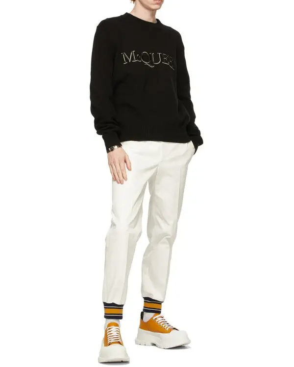 Alexander McQueen Embroidered Logo Crewneck Sweatshirt