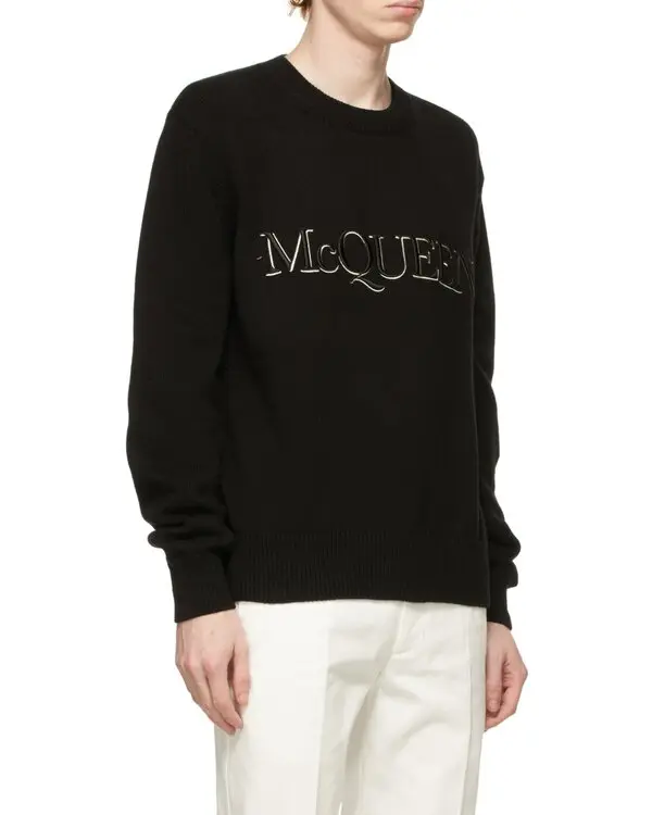 Alexander McQueen Embroidered Logo Crewneck Sweatshirt