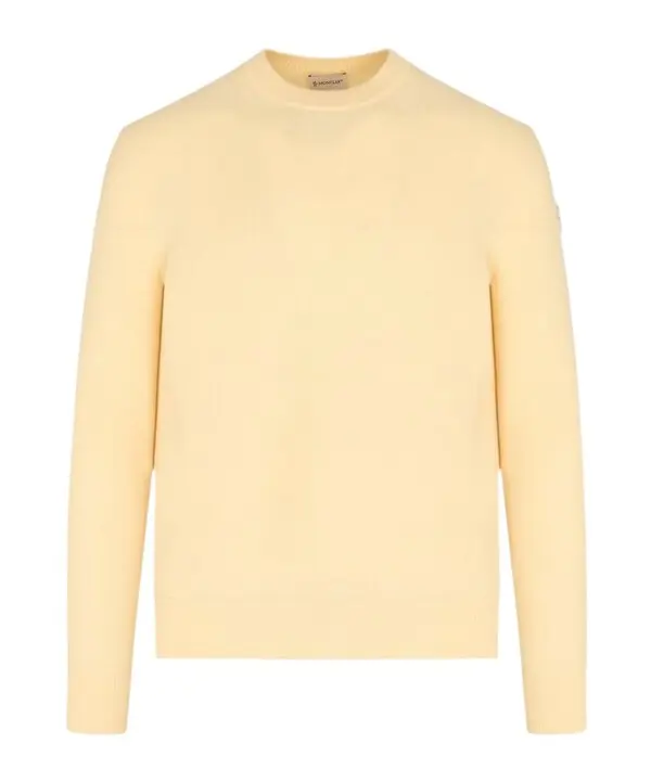Moncler Logo Patch Crewneck Jumper