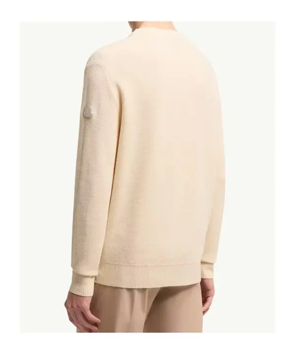 Moncler Logo Patch Crewneck Jumper
