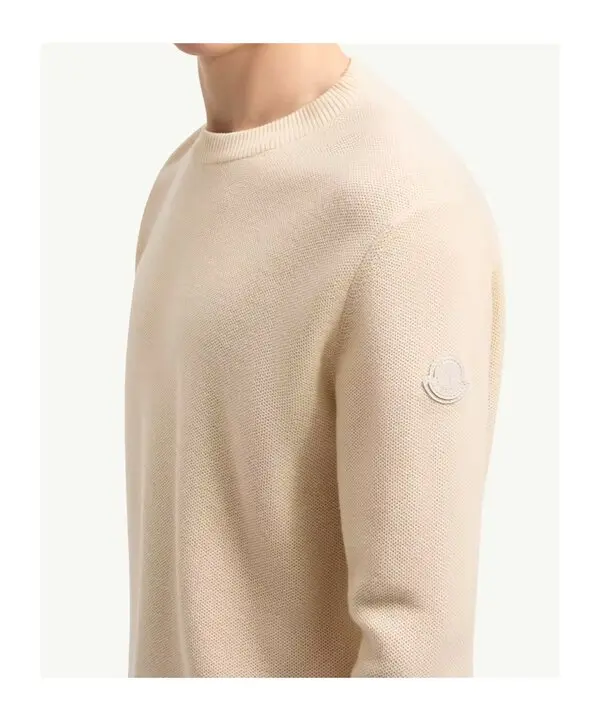 Moncler Logo Patch Crewneck Jumper