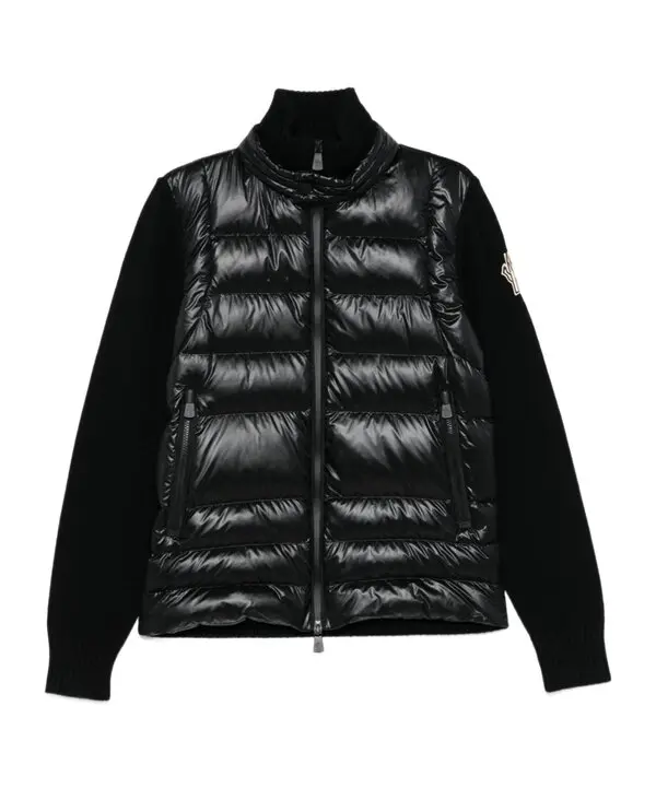 Moncler Padded Zip-up Cardigan - Black
