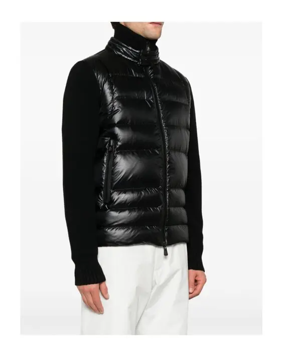 Moncler Padded Zip-up Cardigan - Black