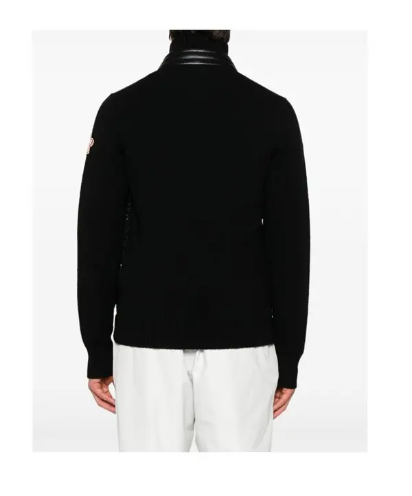 Moncler Padded Zip-up Cardigan - Black