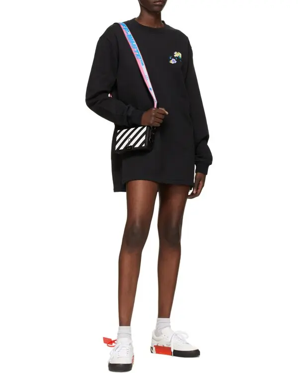 Off-White Arrows Print Sweatshirt Dress