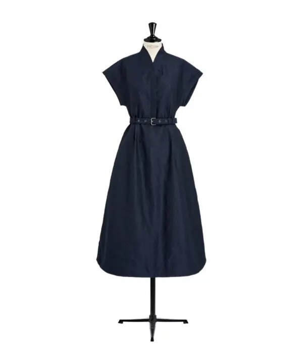 Dior Belted Midi Dress - Black