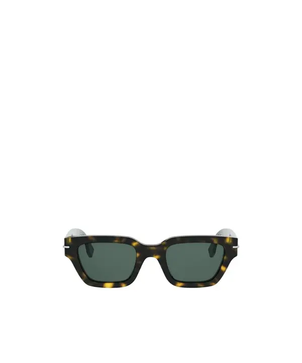 Fendi Tortoiseshell Square Frame Sunglasses - Green