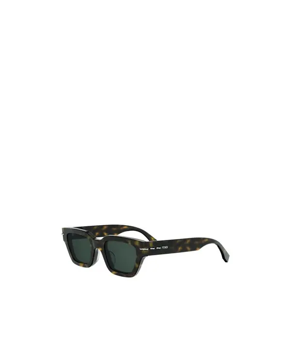 Fendi Tortoiseshell Square Frame Sunglasses