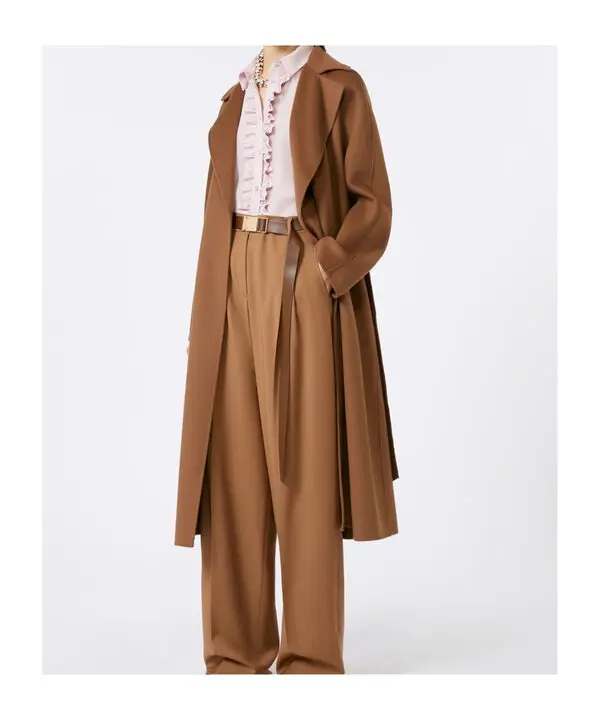 Max Mara Cles Belted Coat - Hazelnut Brown