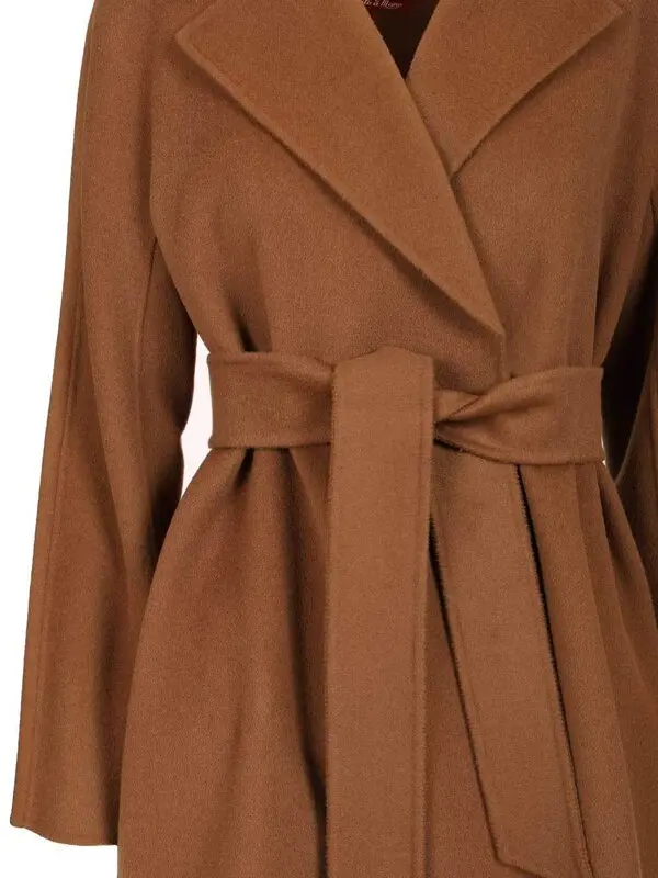 Max Mara Cles Belted Coat - Hazelnut Brown