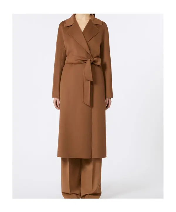 Max Mara Cles Belted Coat - Hazelnut Brown