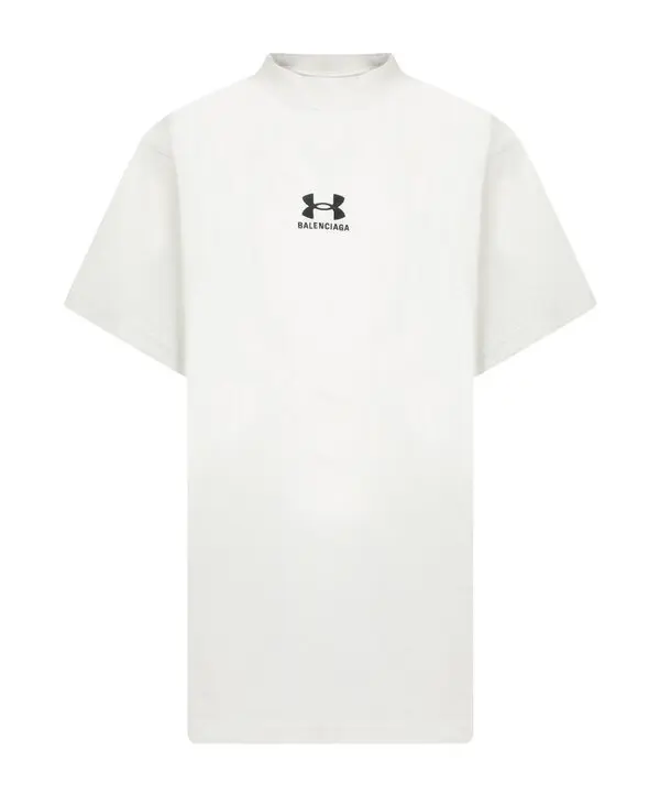 Balenciaga Logo Embroidered Crewneck T-shirt