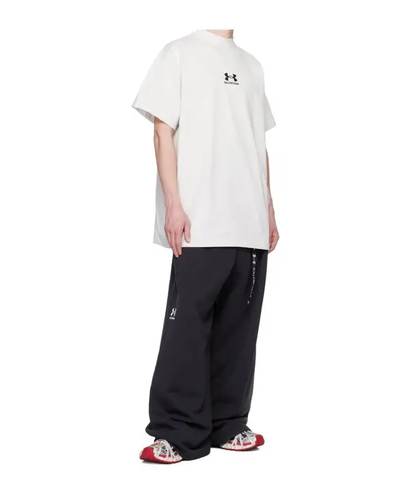 Balenciaga Logo Embroidered Crewneck T-shirt