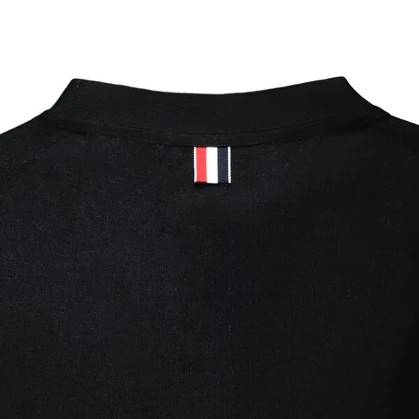 Thom Browne 4-bar V-neck Cardigan - Black