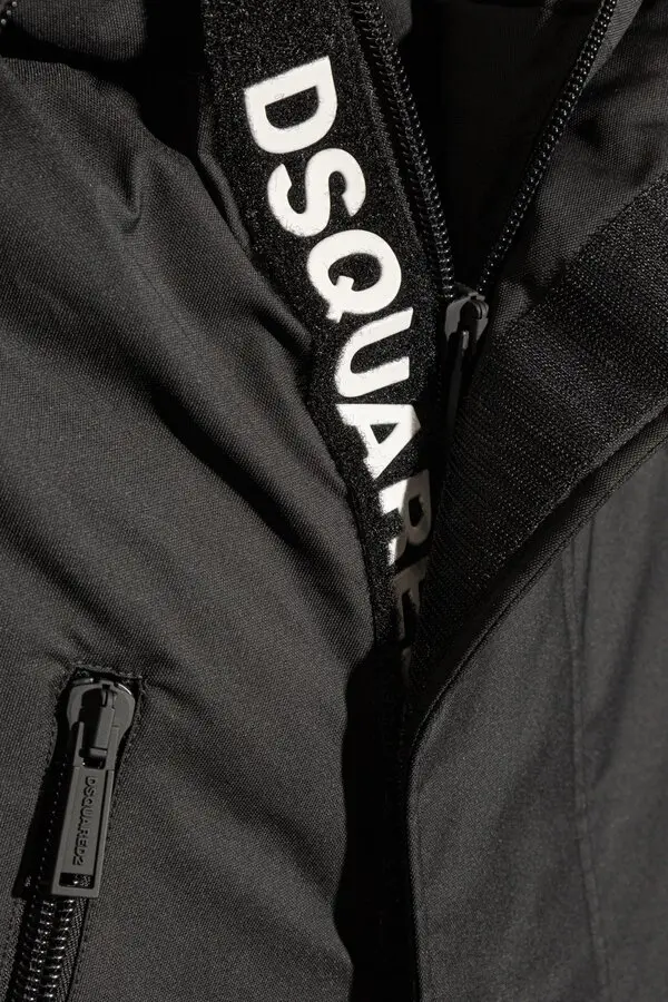 Dsquared2 Hooded Funnel Neck Coat