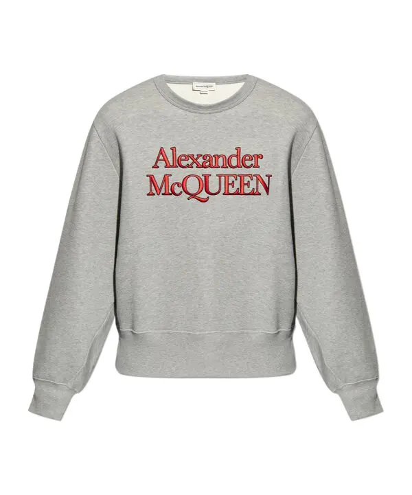Alexander McQueen Logo Embroidered Crewneck Sweatshirt