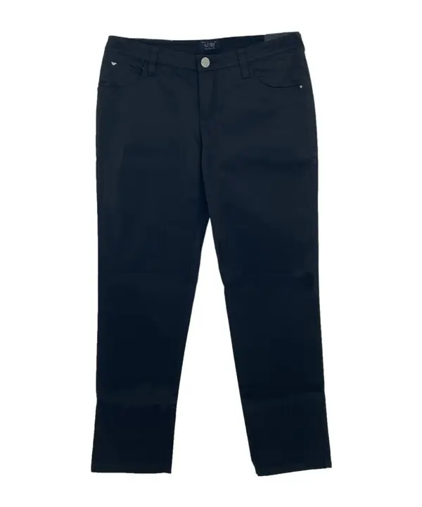 Emporio Armani Logo Badge Straight Leg Pants