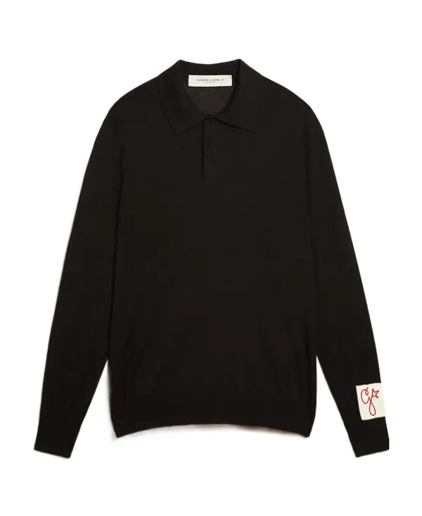GOLDEN GOOSE Logo Patch Polo Shirt