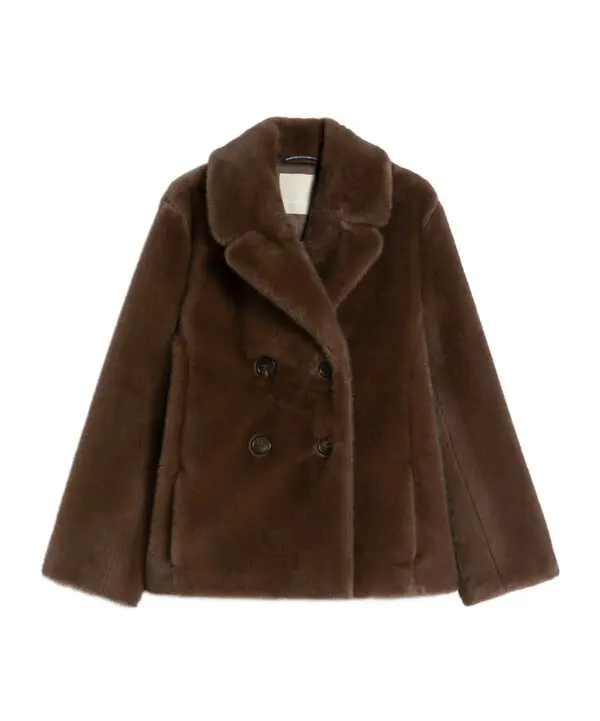 Max Mara Double-breasted Textured Jacket