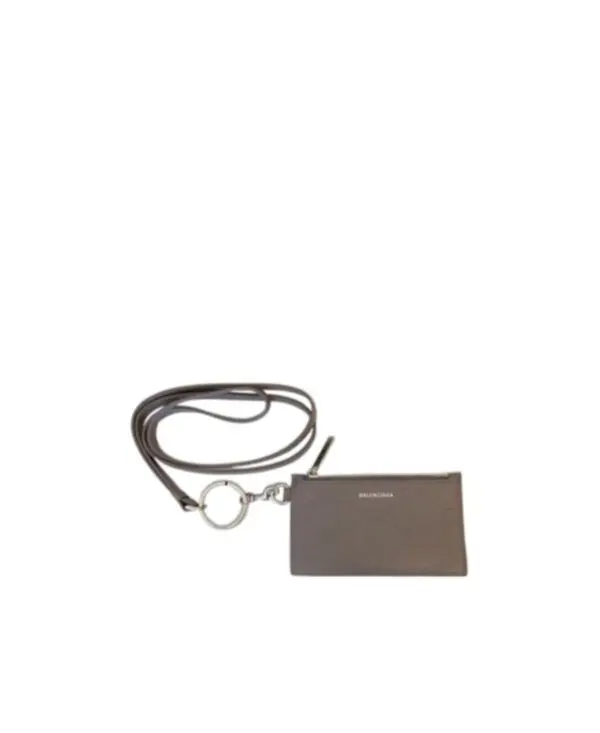 Balenciaga Embossed Monogram Cardholder - Gray