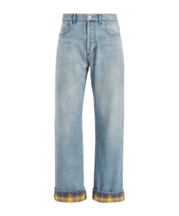 Dior Logo Patch Straight-leg Jeans