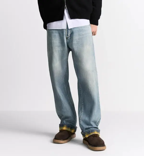 Dior Logo Patch Straight-leg Jeans