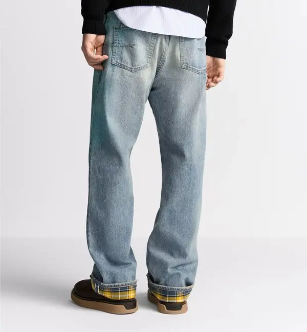 Dior Logo Patch Straight-leg Jeans