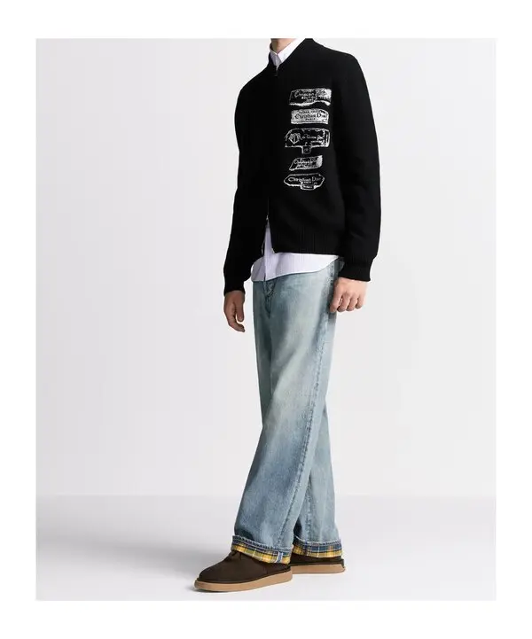 Dior Logo Patch Straight-leg Jeans
