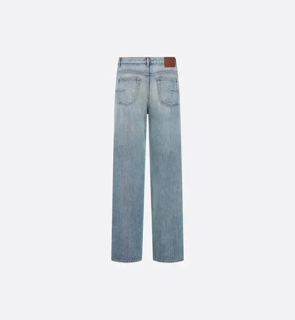 Dior Logo Patch Straight-leg Jeans