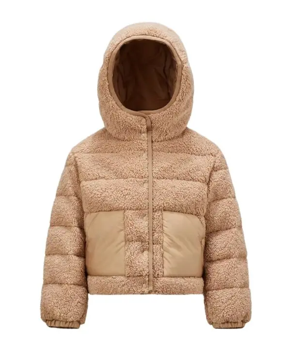 Moncler Teddy Effect Down Jacket With Hood