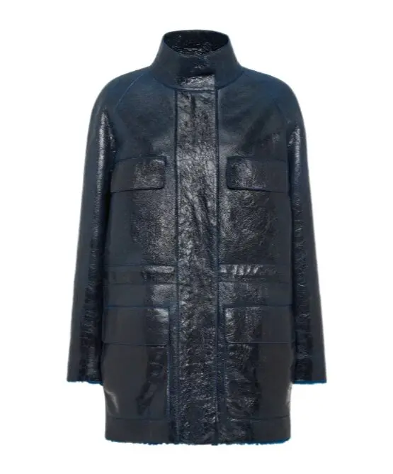 Fendi High-neck Long Sleeve Jacket - Light Blue