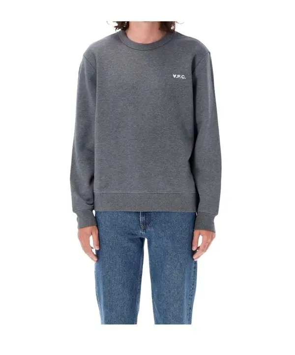A.p.c. Logo Crewneck Sweatshirt - Gray