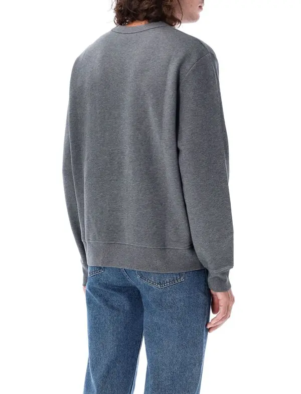 A.p.c. Logo Crewneck Sweatshirt - Gray