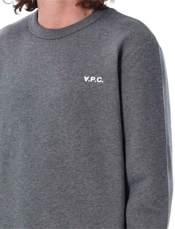 A.p.c. Logo Crewneck Sweatshirt - Gray